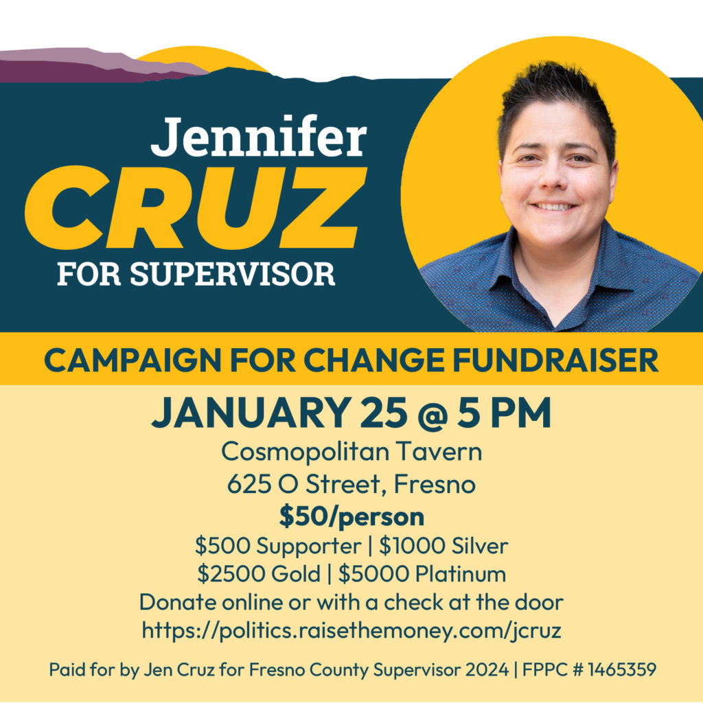 Jennifer Cruz campaign for change fundraiser – Central Valley Links